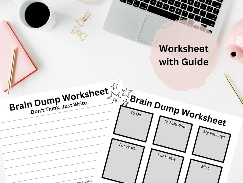 Brain Dump Worksheet for Personal Organization and Stress Management - Etsy