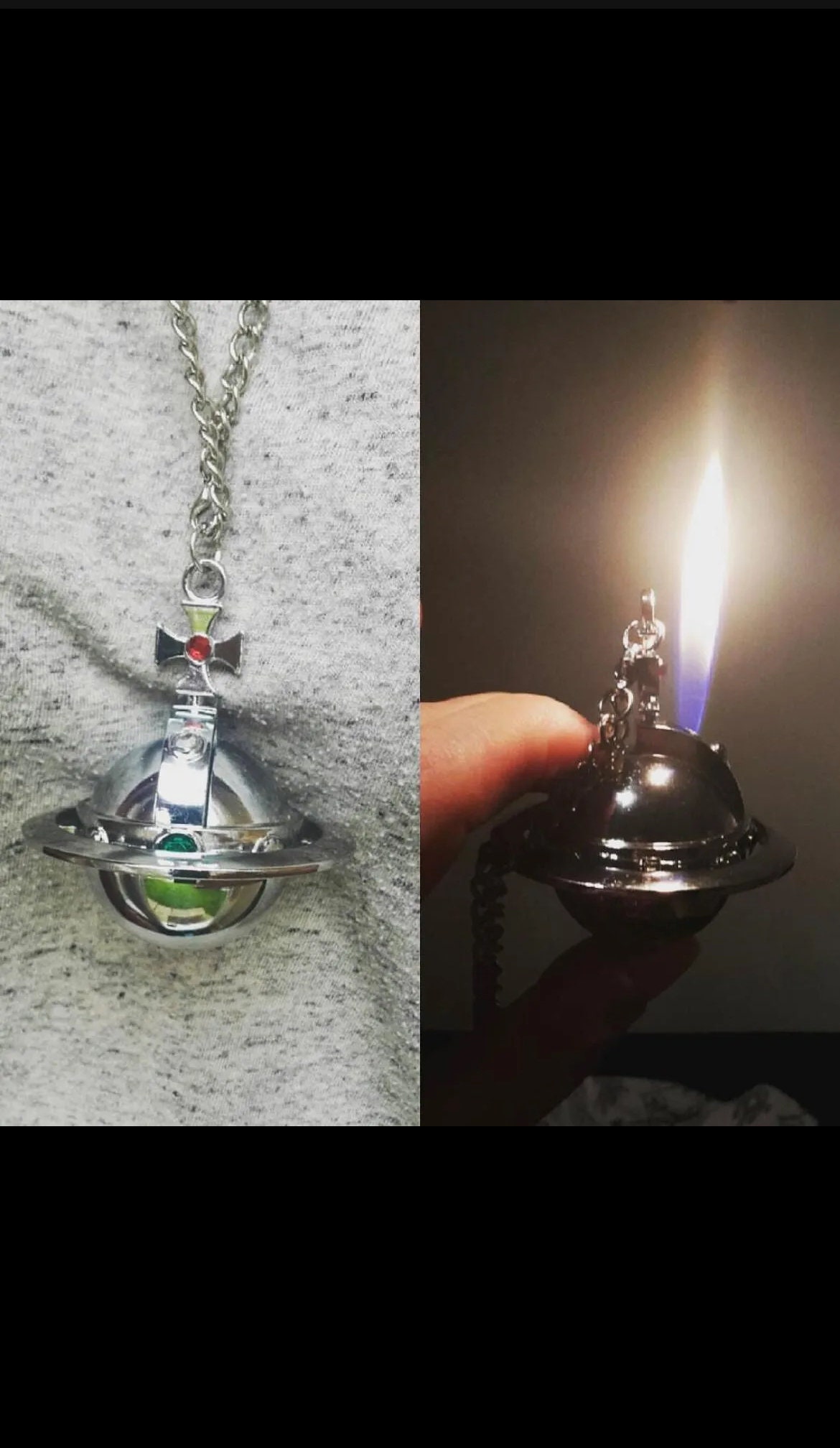 Anime Nana Necklace Lighter Costume Lighter Silver - Etsy