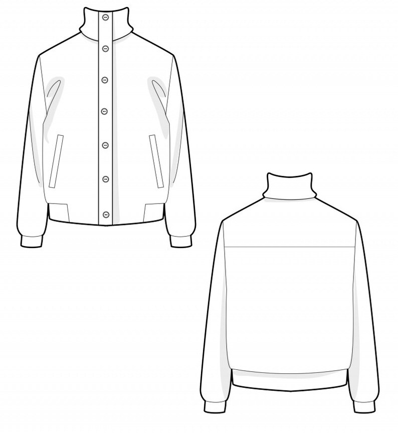 Men's Jacket Sewing Pattern PDF - Etsy