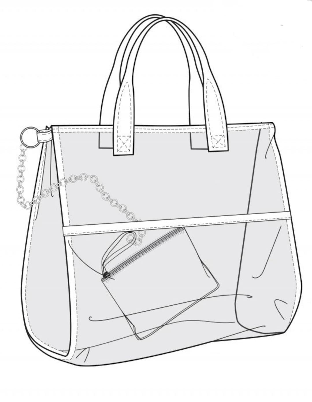 A4 Printable PDF Paper Bag Pattern - Etsy