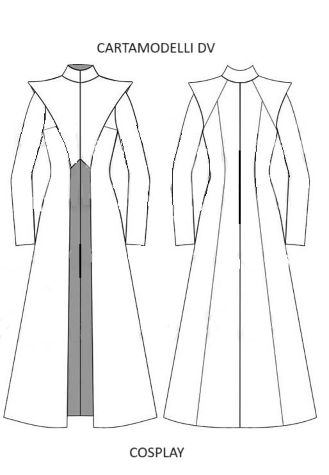 Multi-size Game of Thrones Inspired Dress A4 Format PDF Cosplay Sewing ...