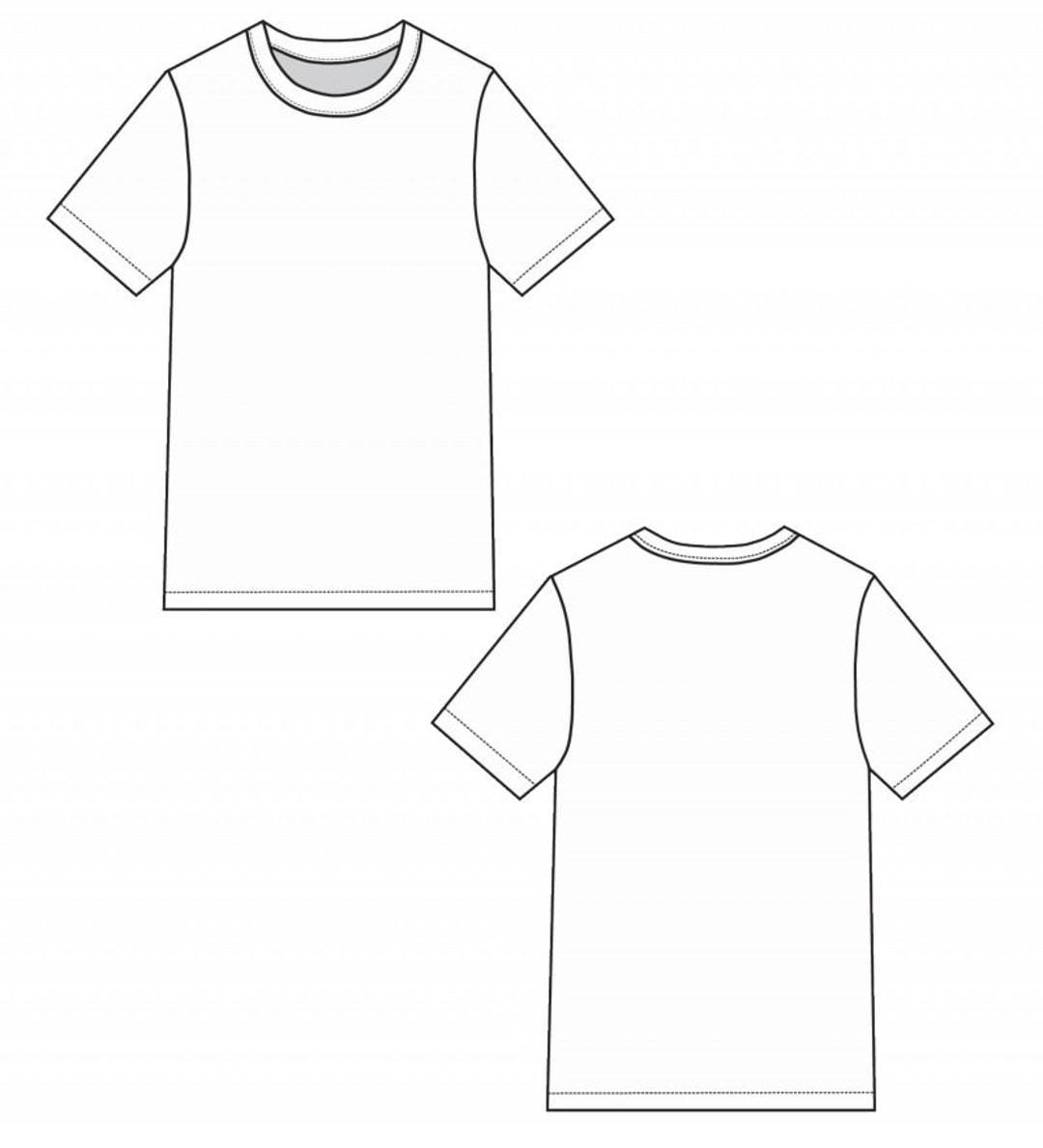 T-shirt Sewing Pattern PDF A4 Format - Etsy UK
