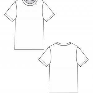 T-shirt Sewing Pattern PDF A4 Format - Etsy UK