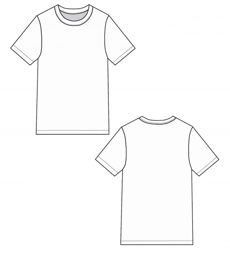 T-shirt Sewing Pattern PDF A4 Format - Etsy UK