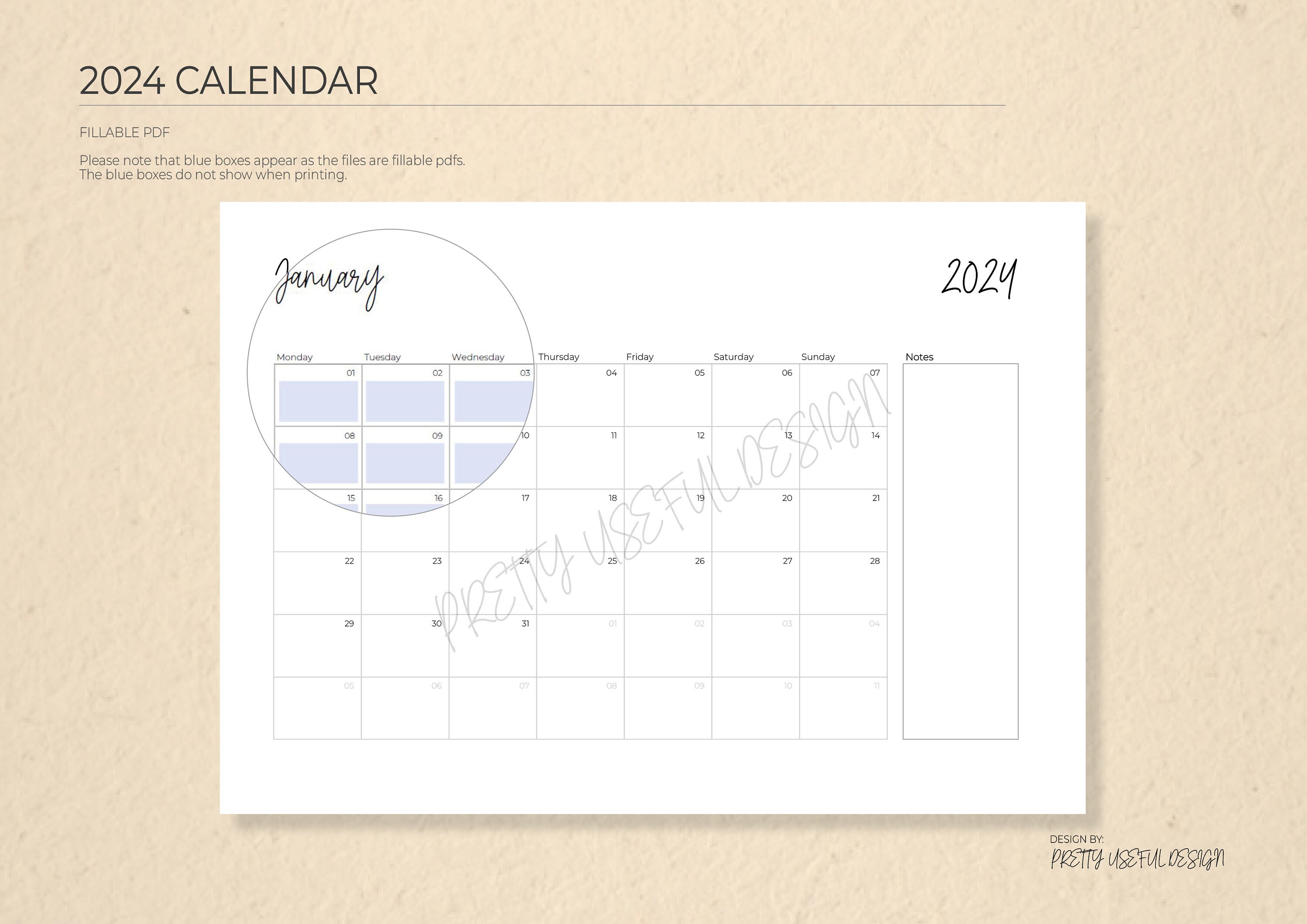 2024 Calendar / 2024 Organiser / Simple Calendar 2024 . 2024 Calendar ...
