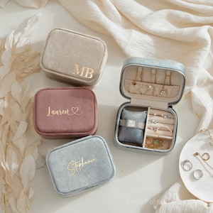 Custom Velvet Jewelry Box, Watch Box for Women, Wedding Gift, Birthday ...