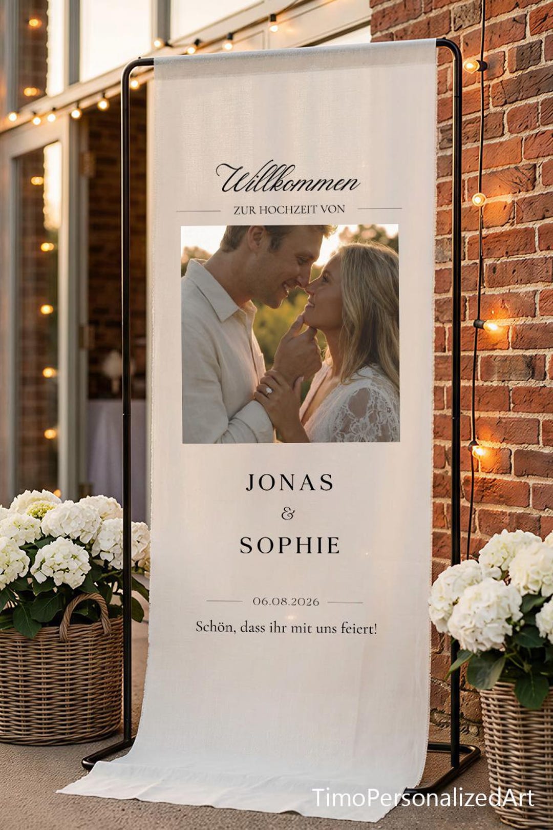Custom Linen Texture Wedding Sign, Fabric Wedding Sign, Custom Welcome ...