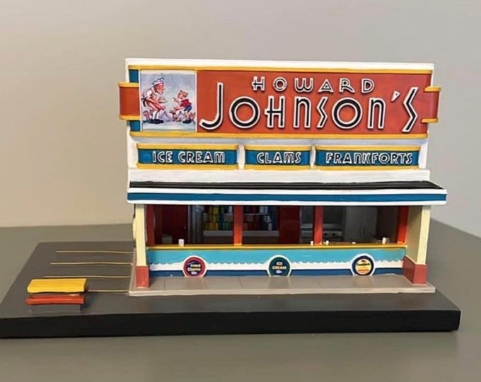 Vintage Geo Z Lefton Roadside USA Series Howard Johnson’s Fast Foods ...
