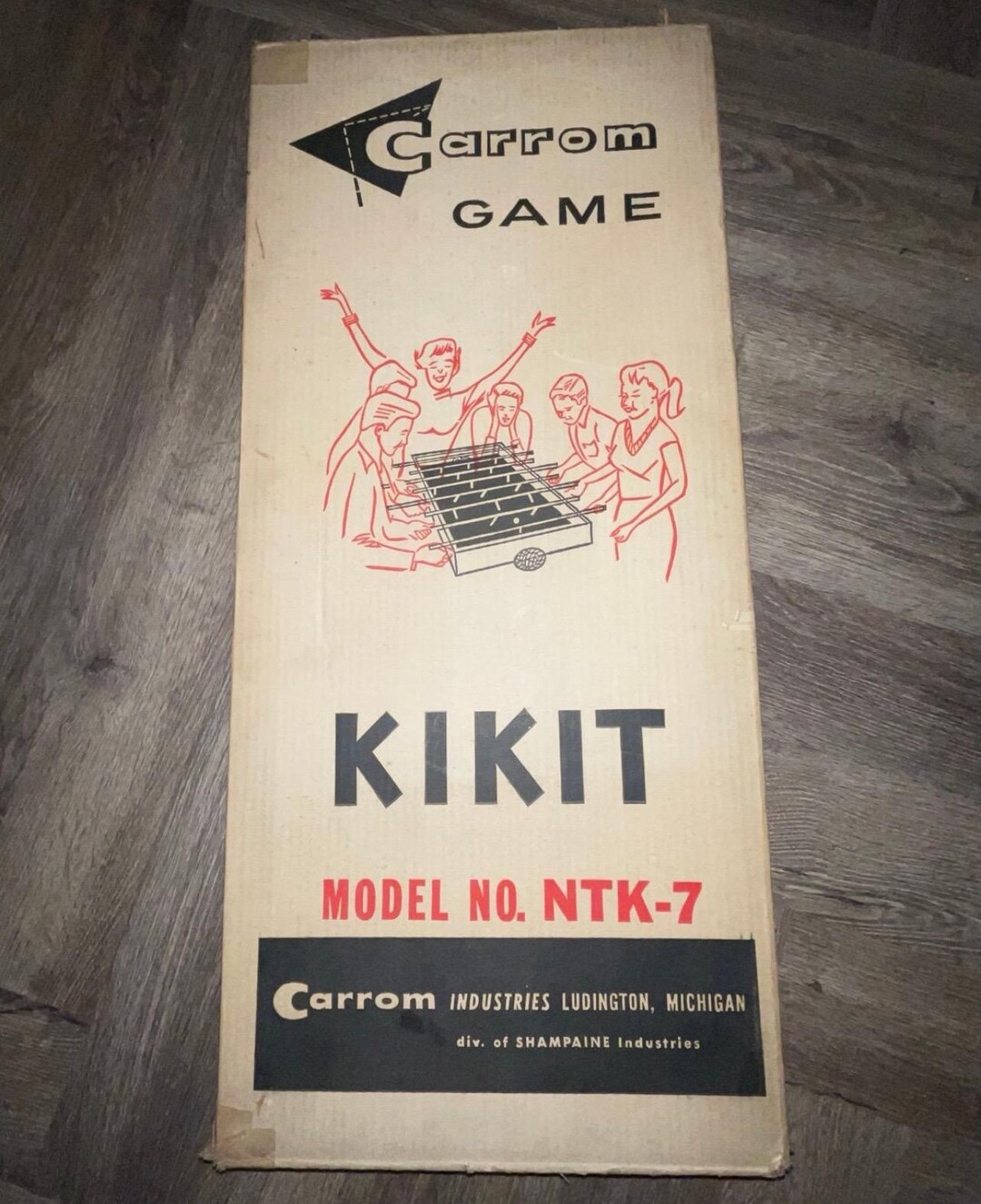 Vintage 1950’s Tabletop Bar Room Soccer Foosball Game Kikit by Carrom ...