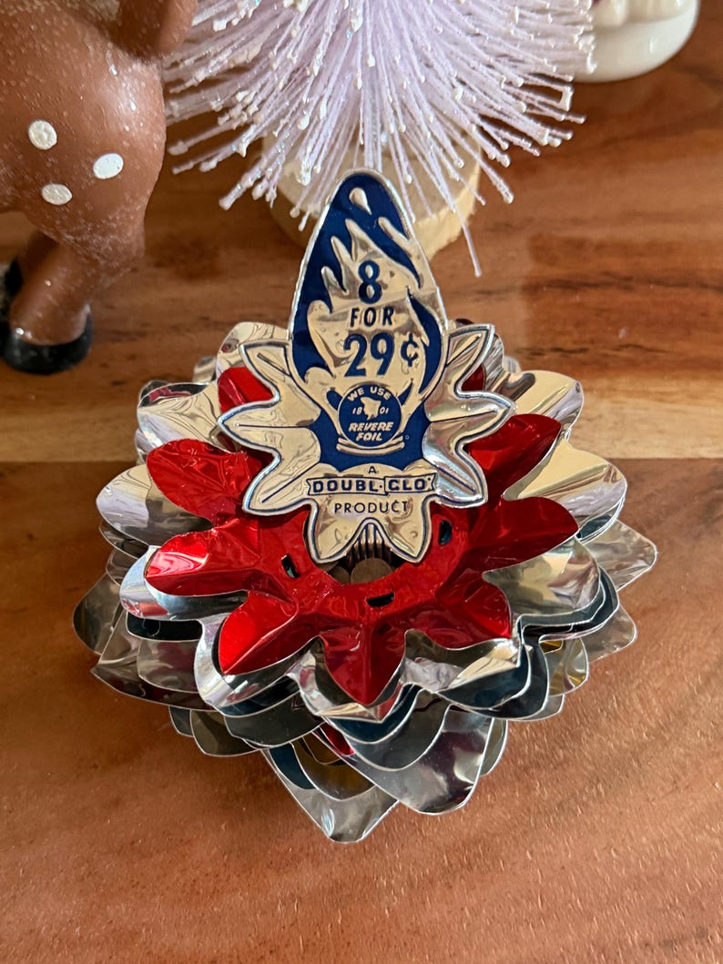 Vintage 1950’s Doubl-glo Aluminum Foil Star Flower Light Reflectors NOS ...