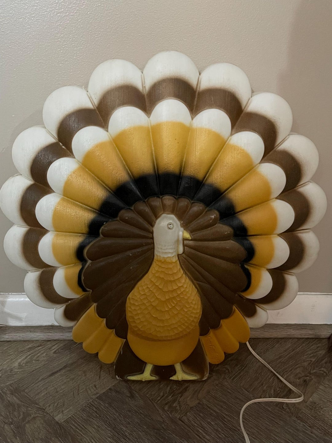 Vintage Don Featherstone Blow Mold Turkey Thanksgiving Decor - Etsy
