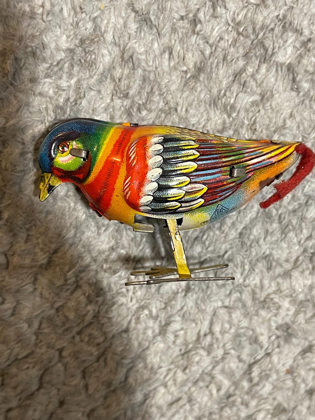 Vintage 1950’s Kohler Germany Tin Litho Wind up Toy Love Bird - Etsy