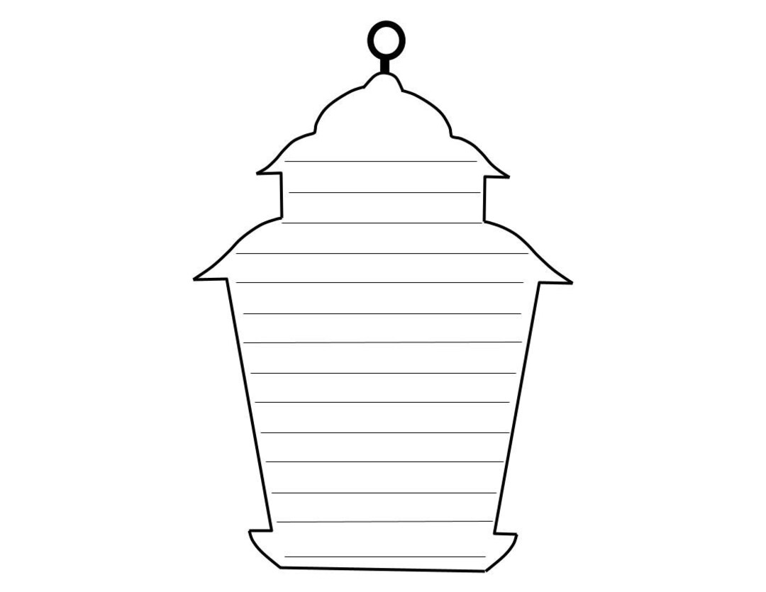 Ramadan Lantern Writing Paper Templates - Etsy