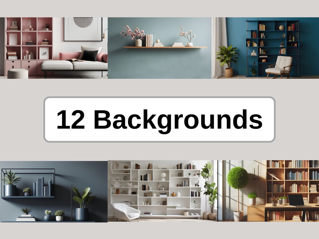 Zoom Backgrounds 12 Bundle | Zoom Neutral Backgrounds Home Office ...