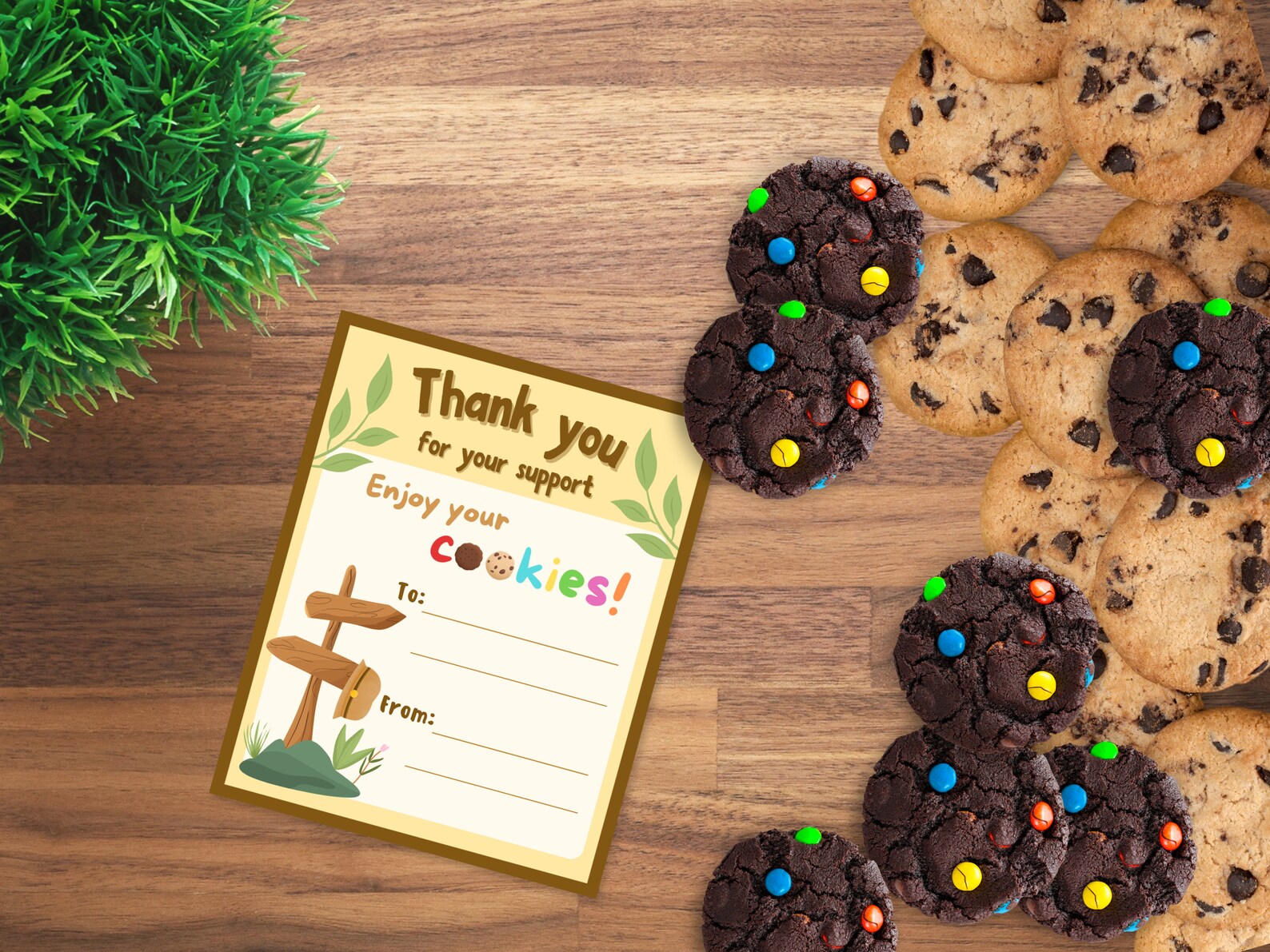 Girl Scout Cookies Thank You Card 2024 Editable and Printable Girl ...