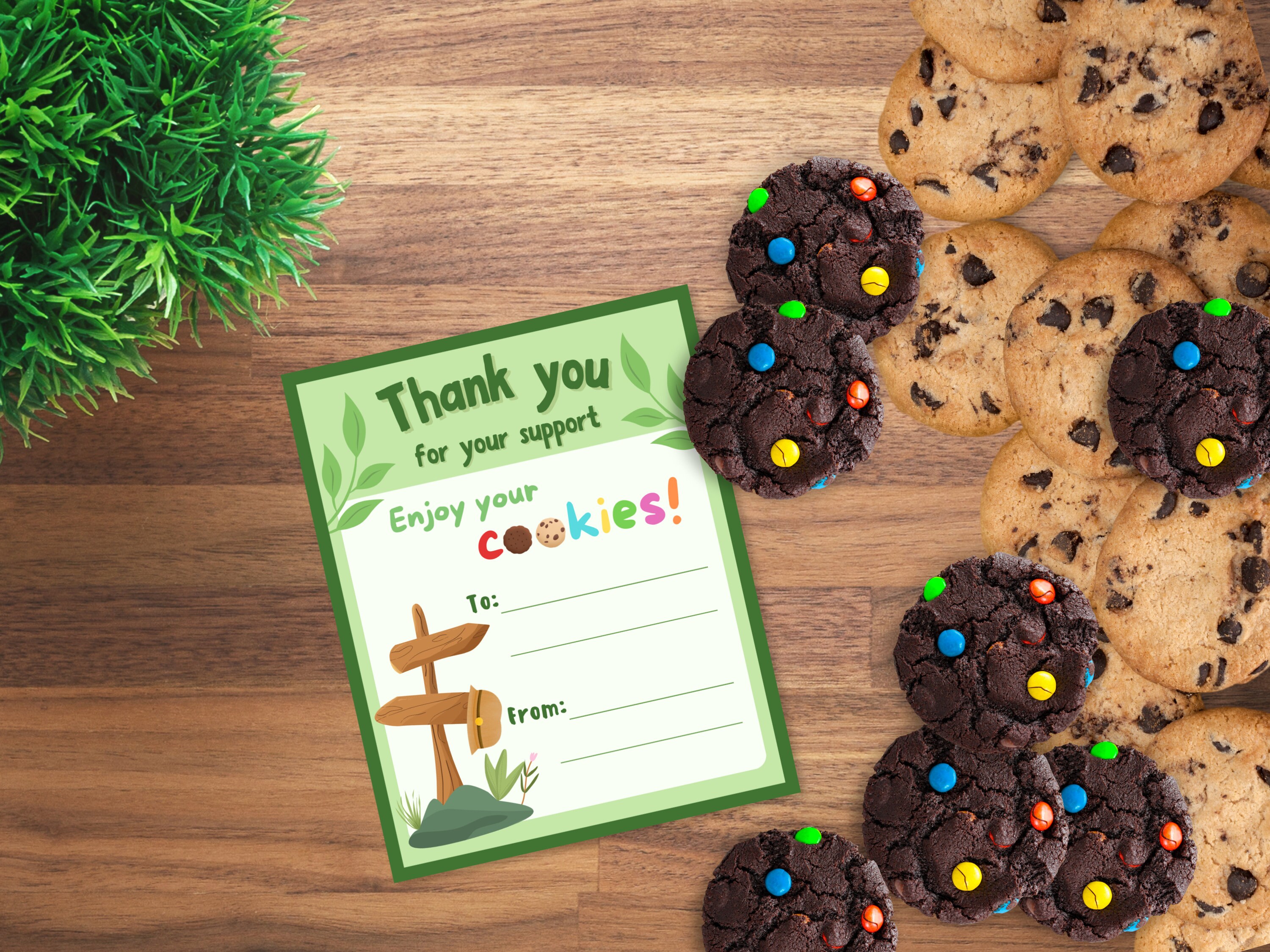 Girl Scout Cookies Thank You Card 2024 Editable and Printable Girl ...