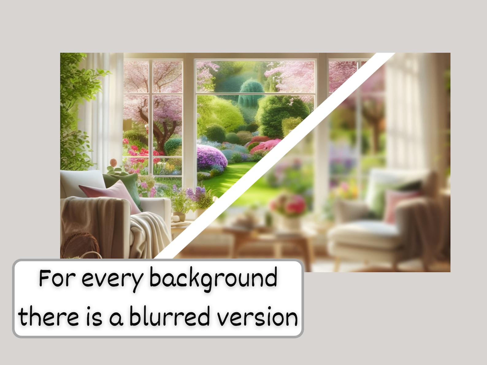 Zoom Backgrounds 12 Bundle | Zoom Neutral Backgrounds Home Office ...