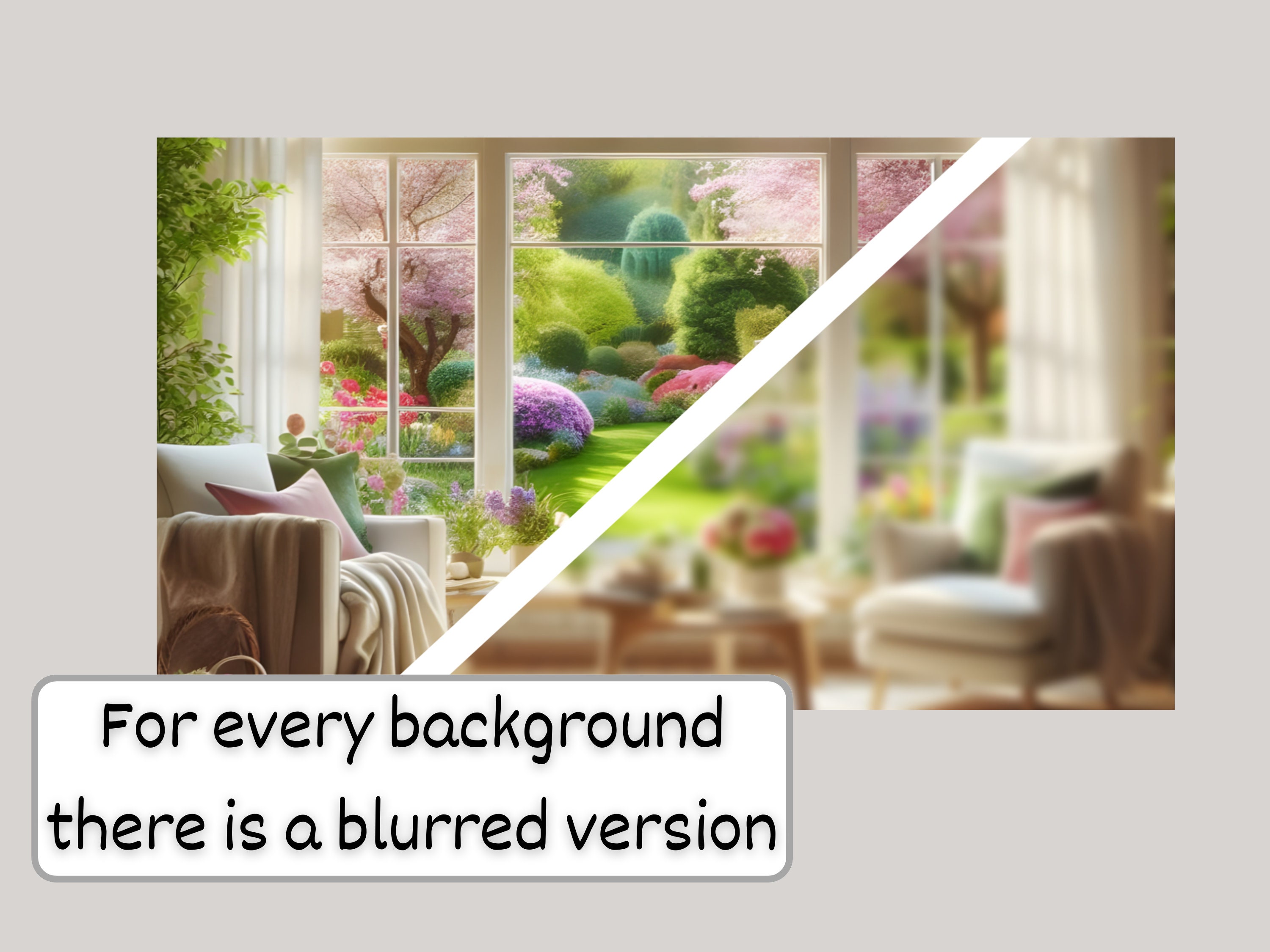 Zoom Backgrounds 12 Bundle | Zoom Neutral Backgrounds Home Office ...