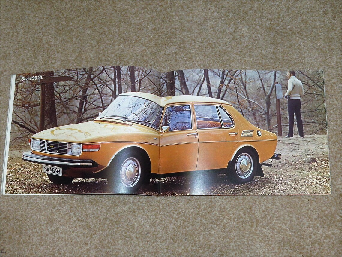 1975-76 SAAB 99 GL SALOON Sales Brochure Mint Condition Best Available ...