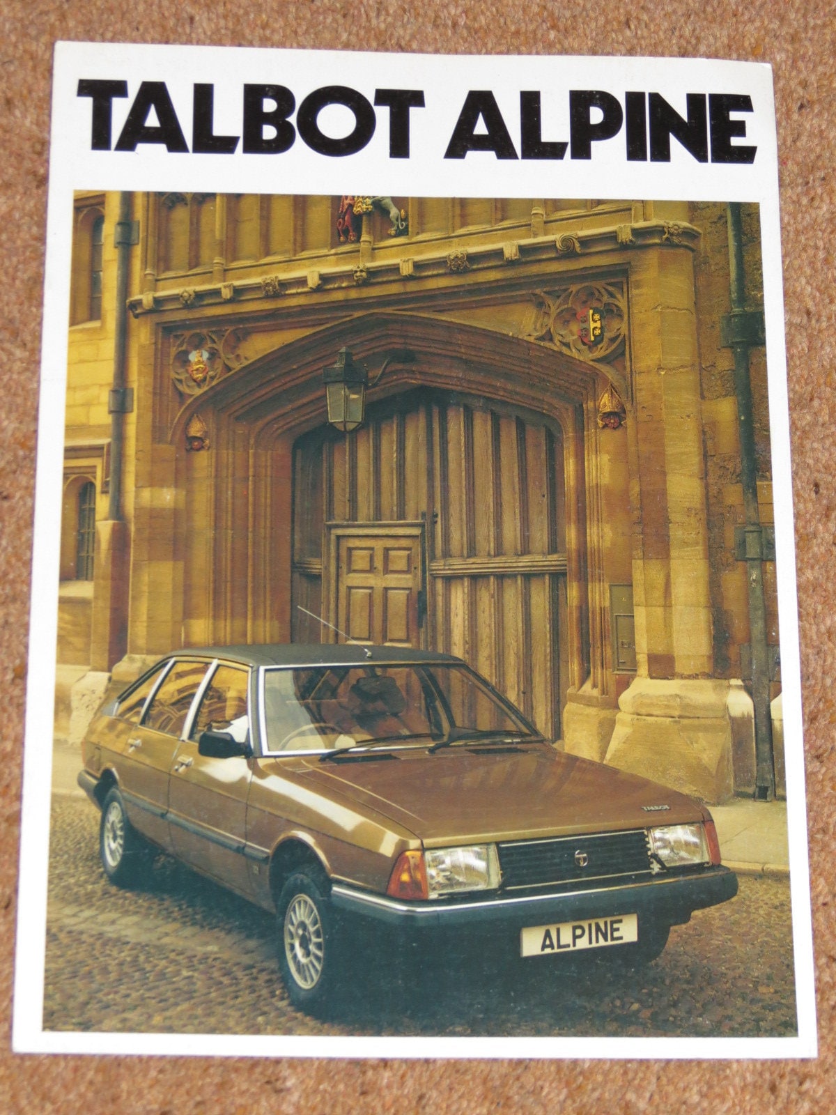 Folleto de ventas de TALBOT ALPINE 1980 modelo revisado - Etsy España