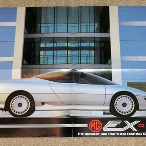 MG EX-E Concept Car Sales Brochure Poster 1985 - Etsy