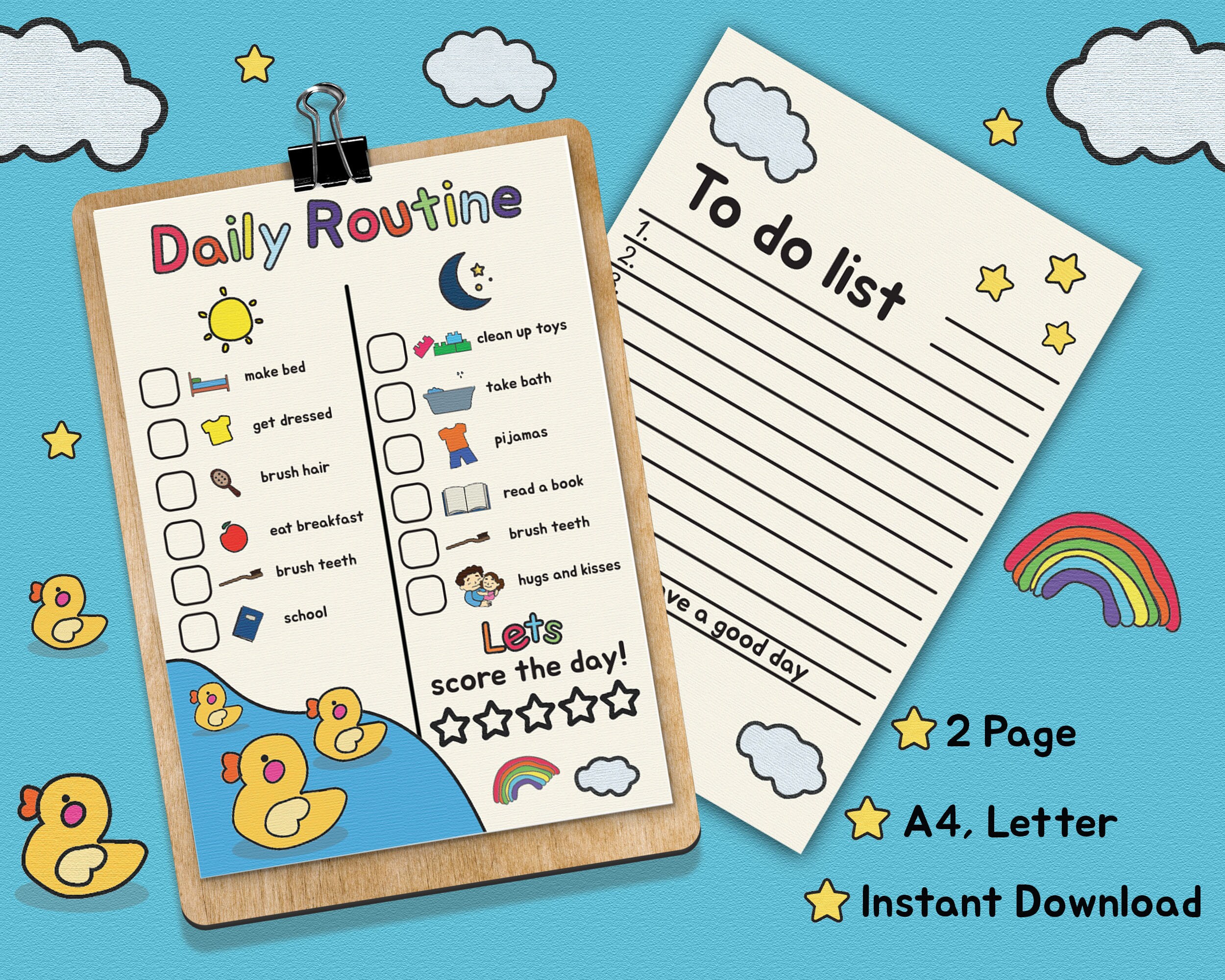 Kids Daily Journal Printable | Journal for Kids | Diary for Children ...