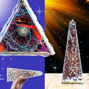 Triangular Pyramidal 3D Kaleidoscope - Starlight Symphony - Cosmic ...