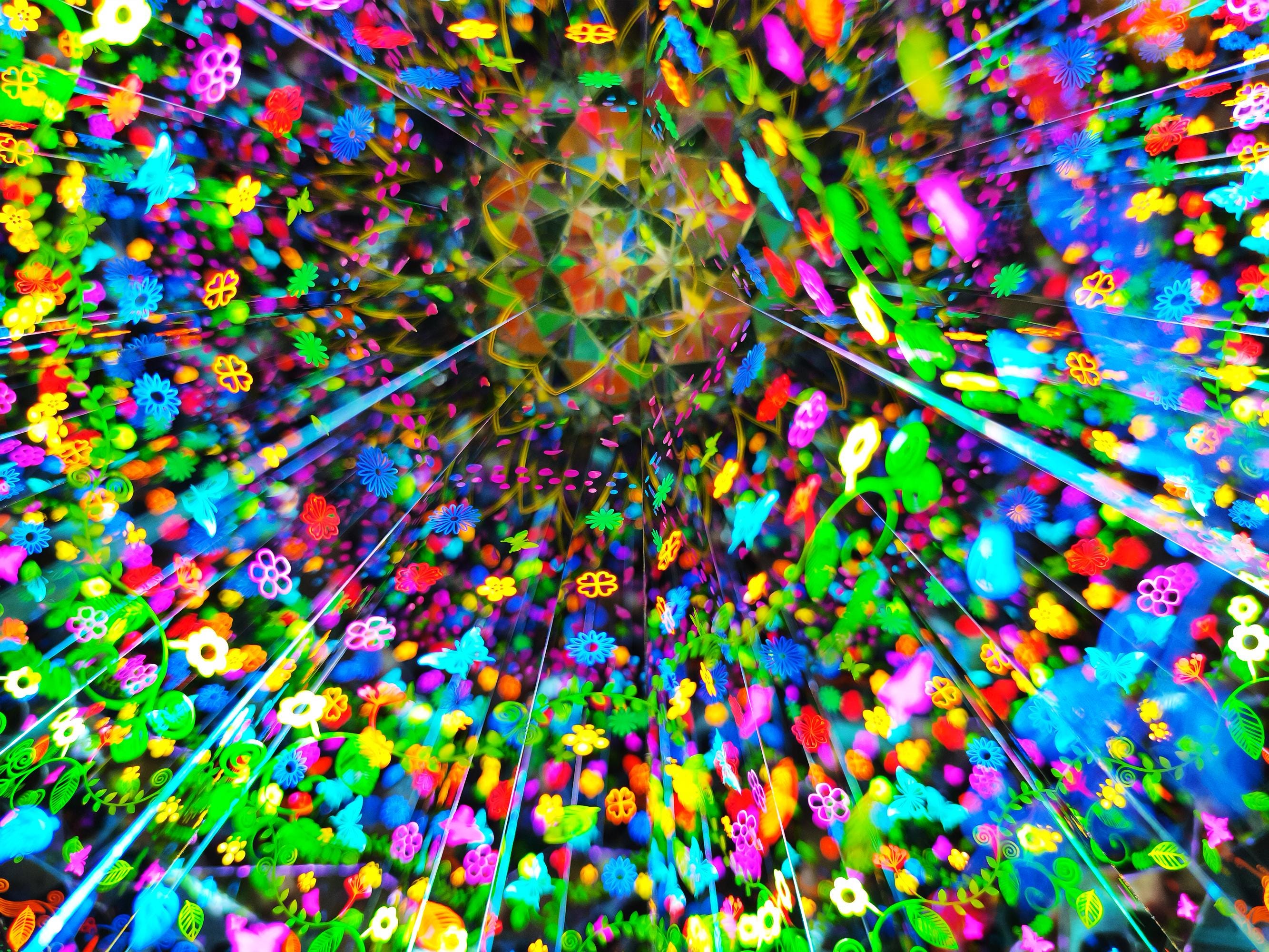 Handcrafted 3D Kaleidoscope With Cube Prism - Floral Reverie Theme - Perfect Gift for Nature ...