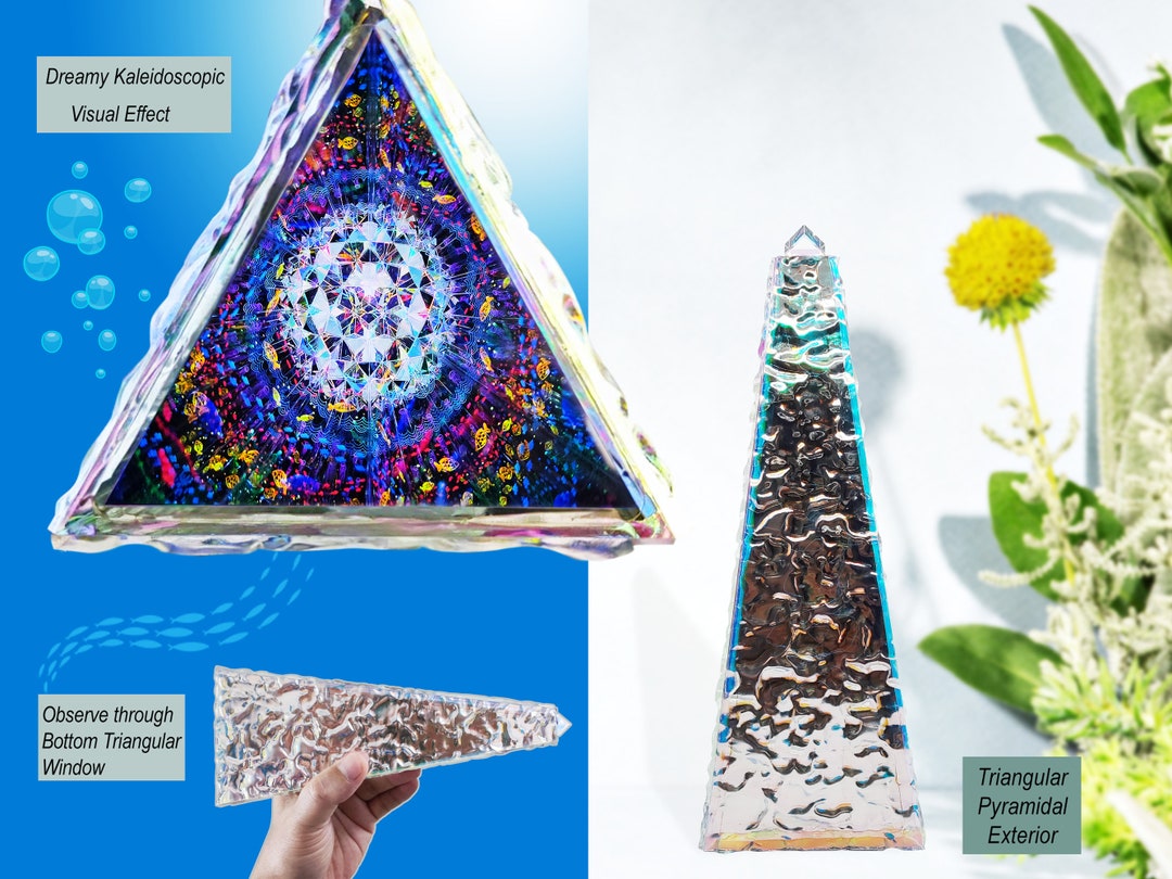 Triangular Pyramid 3D Kaleidoscope With Colorful Prism - Oceanic ...