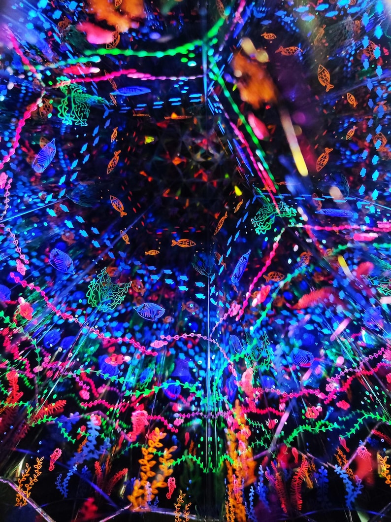 Triangular Pyramid 3D Kaleidoscope With Colorful Prism - Oceanic ...