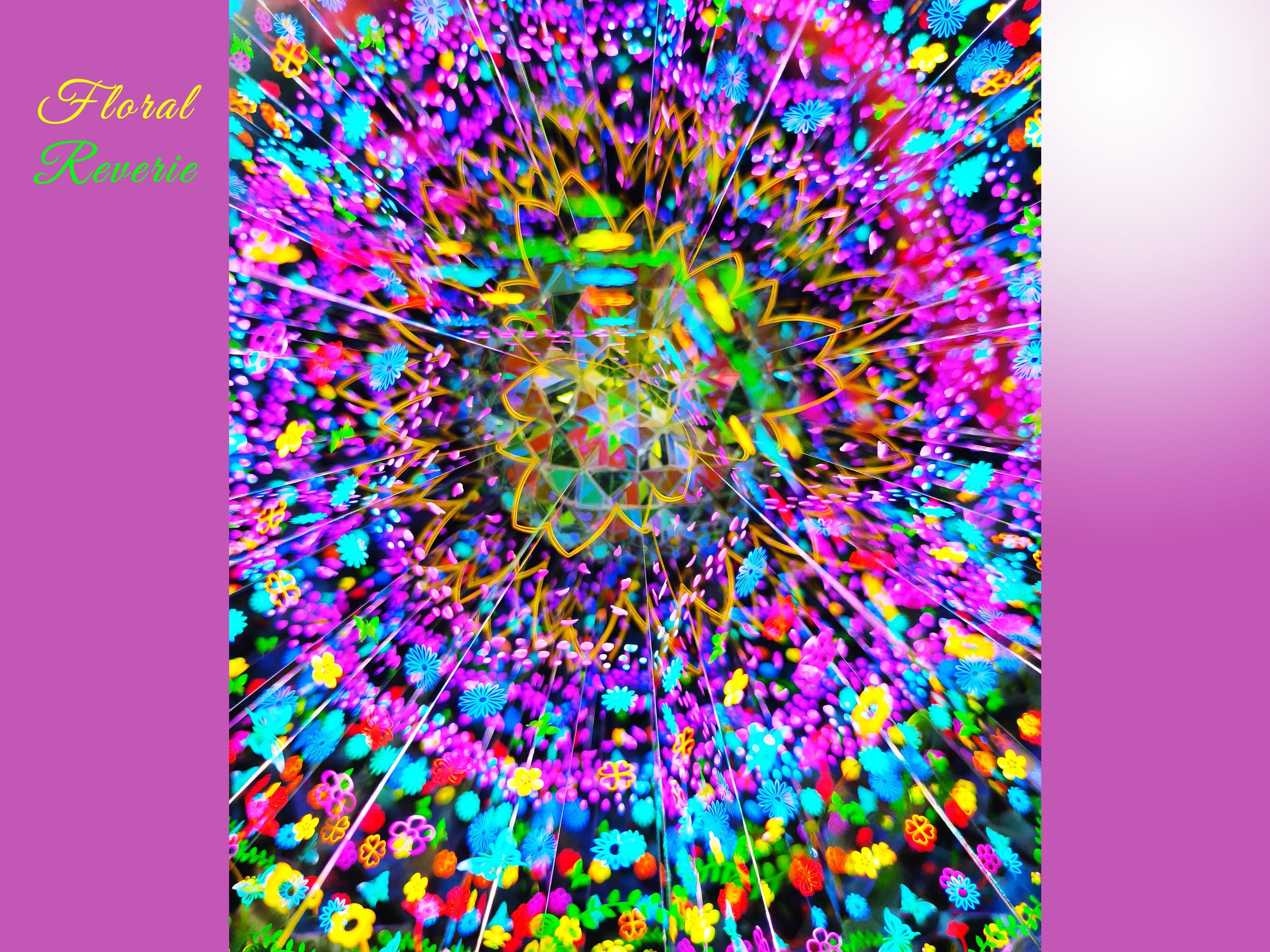 Handcrafted 3D Kaleidoscope With Cube Prism - Floral Reverie Theme ...