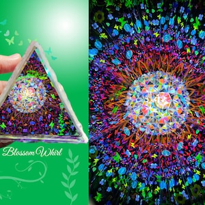 3D Kaleidoscope With a Cube Prism - Triangular Pyramid Shaped-blossom ...