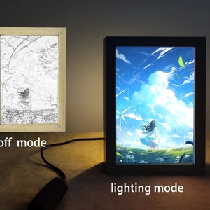 Customizable LED Light-up Photo Frame - Transform Your Favourite Anime ...