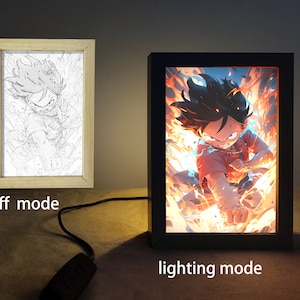 Customizable LED Light-up Photo Frame - Transform Your Favourite Anime ...