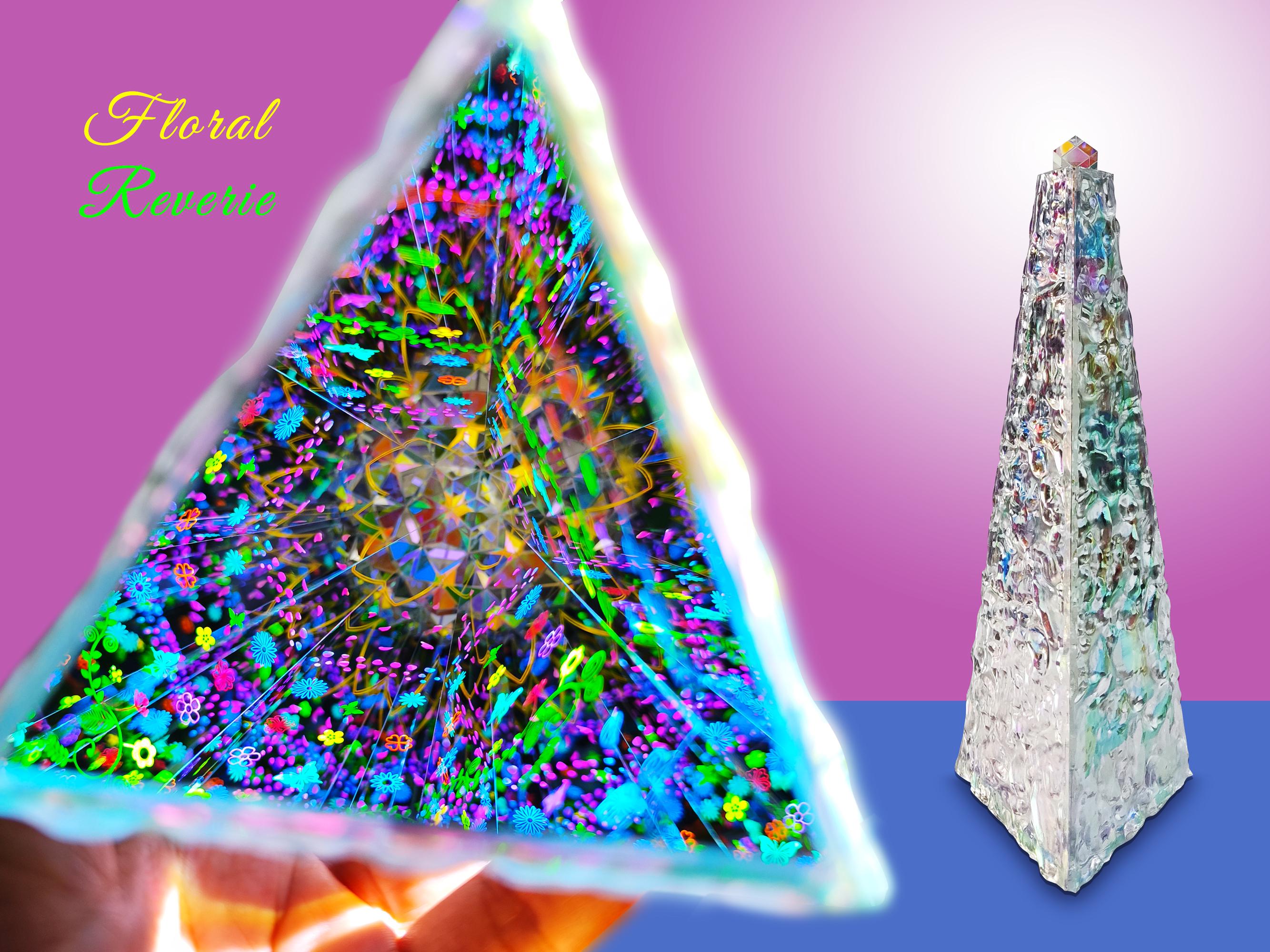 Handcrafted 3D Kaleidoscope With Cube Prism - Floral Reverie Theme ...