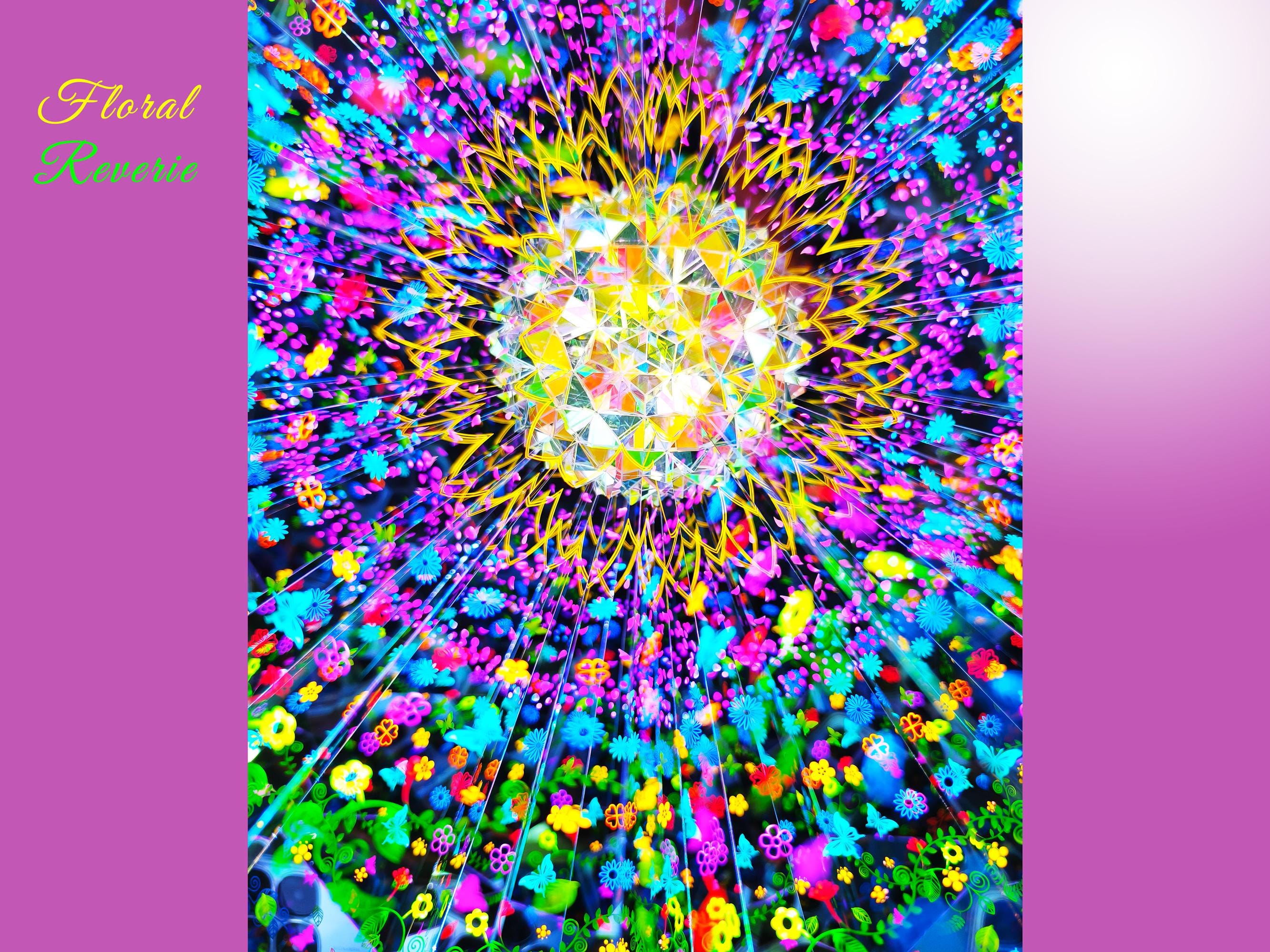 Handcrafted 3D Kaleidoscope With Cube Prism - Floral Reverie Theme - Perfect Gift for Nature ...