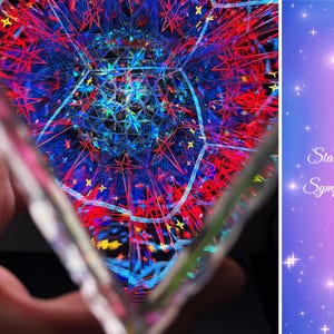Triangular Pyramidal 3D Kaleidoscope - Starlight Symphony - Cosmic ...