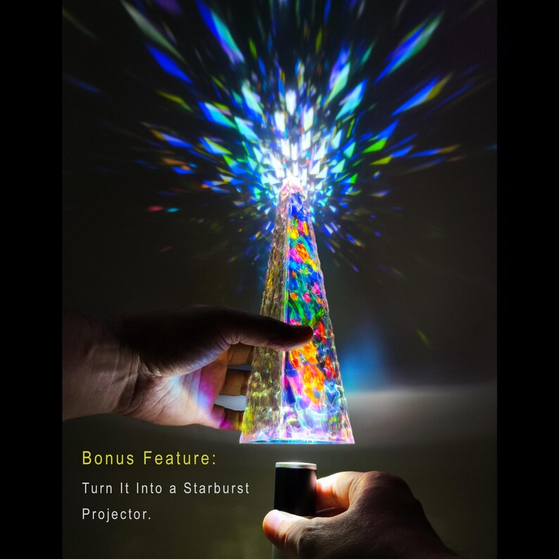 Triangular Pyramidal 3D Kaleidoscope - Starlight Symphony - Cosmic ...