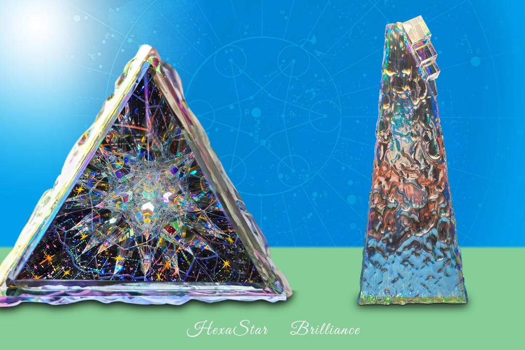 3D Handcrafted Kaleidoscope - With 3 Cube Prisms on the Top - Hexastar ...
