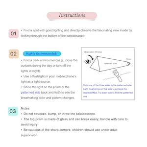 Triangular Pyramidal 3D Kaleidoscope - Starlight Symphony - Cosmic ...