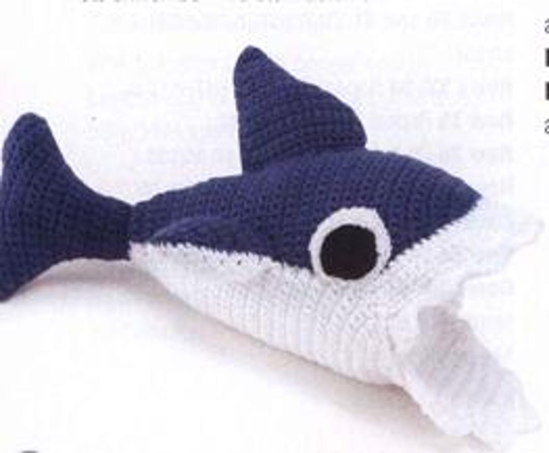 Crochet Shark Hat Pattern ONLY Instant Digital Download PDF - Etsy