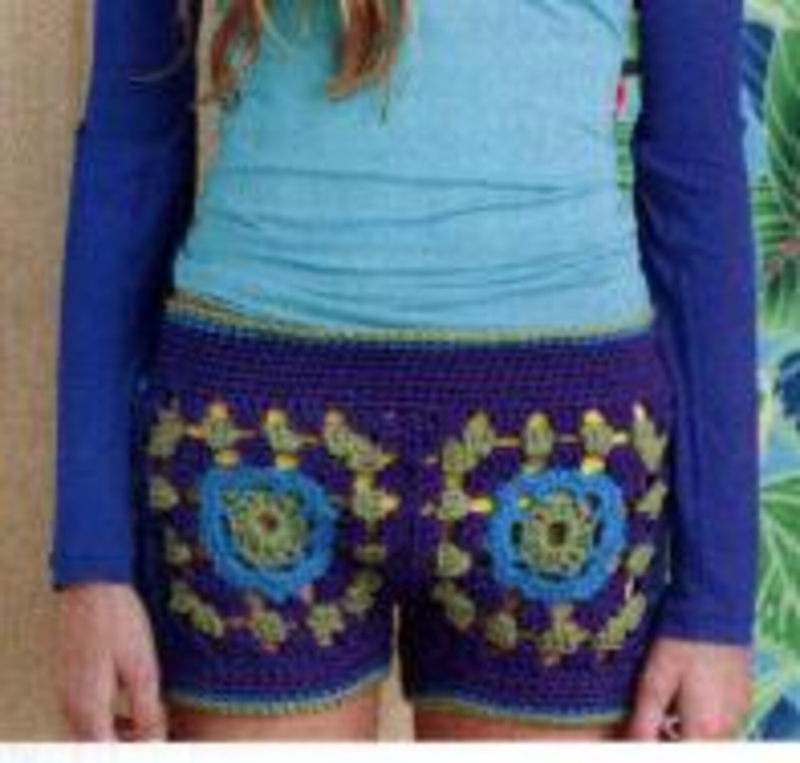 Vintage Granny Square Shorts Crochet Pattern , Pattern Only Digital ...