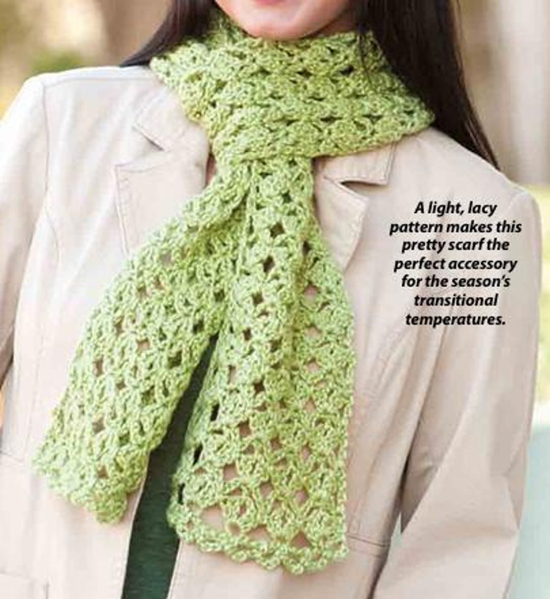 Fancy Scarf Crochet Pattern, Vinyage Digital Download PDF - Etsy