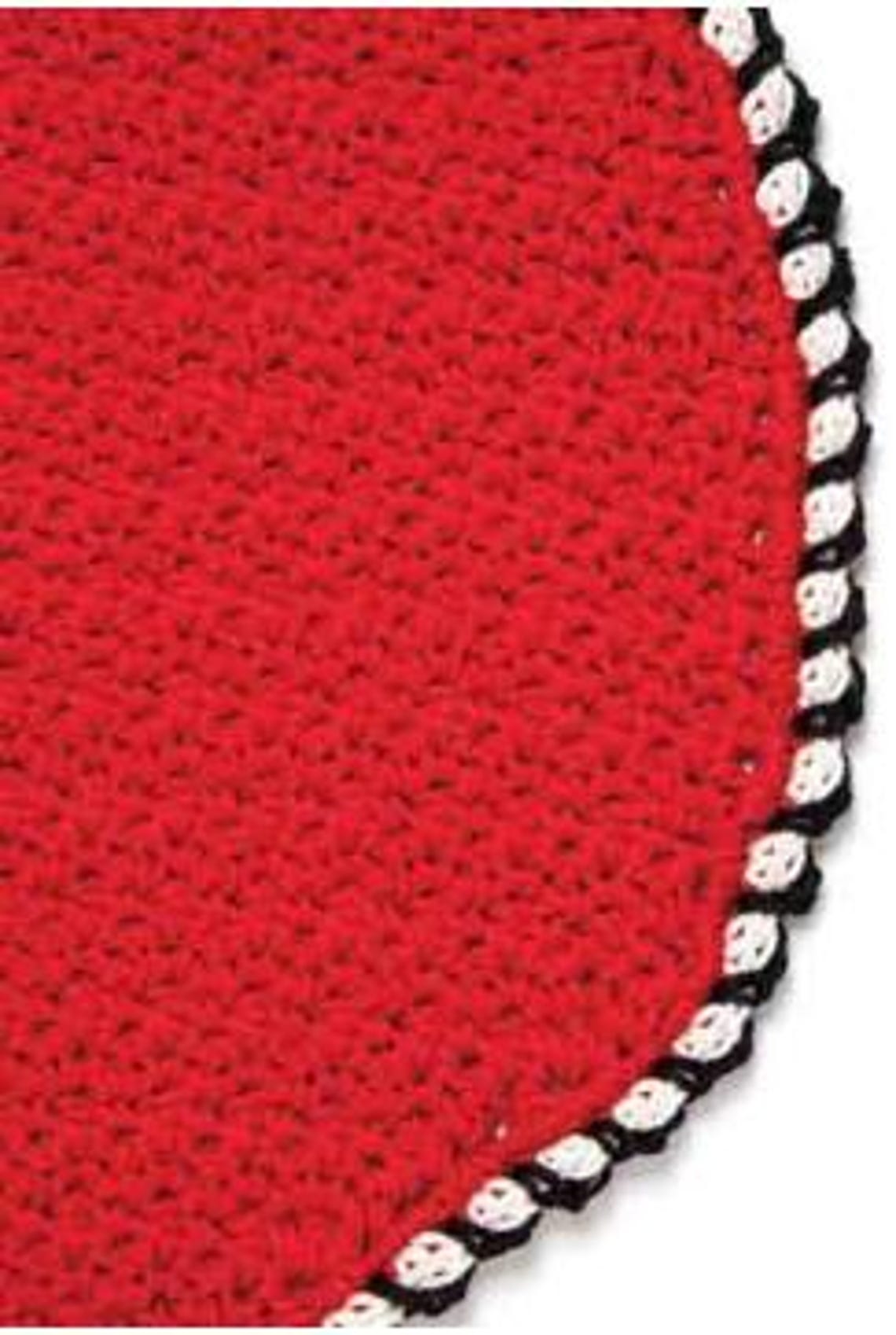 Heart Crochet Table Placemat , Napkin Holder, and Coaster Vintage ...