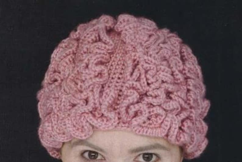 Crochet Brain Hat Pattern ONLY Instant Digital Download Halloween ...