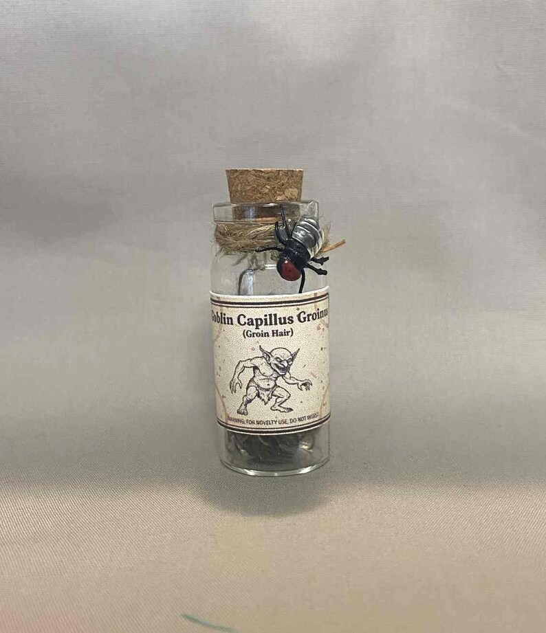 Goblin Pubes in a Glass Vial, Pubic Hair, Dnd Gag Gift, Joke Gift ...