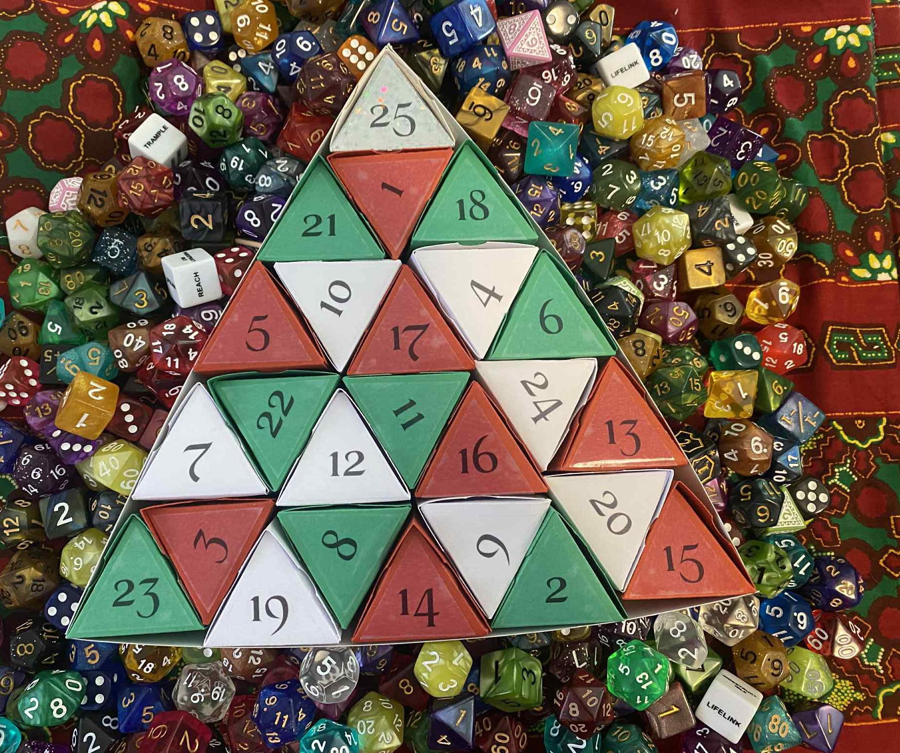 Dice Advent Calendar Polyhedral Dice Mystery Advent 25 Days, D&D RPG ...