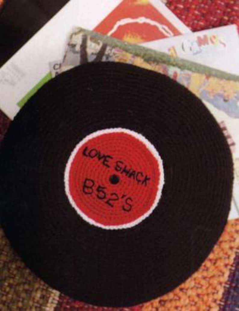 Vintage Record Theme Pillow Crochet Pattern Instant Download Digital ...
