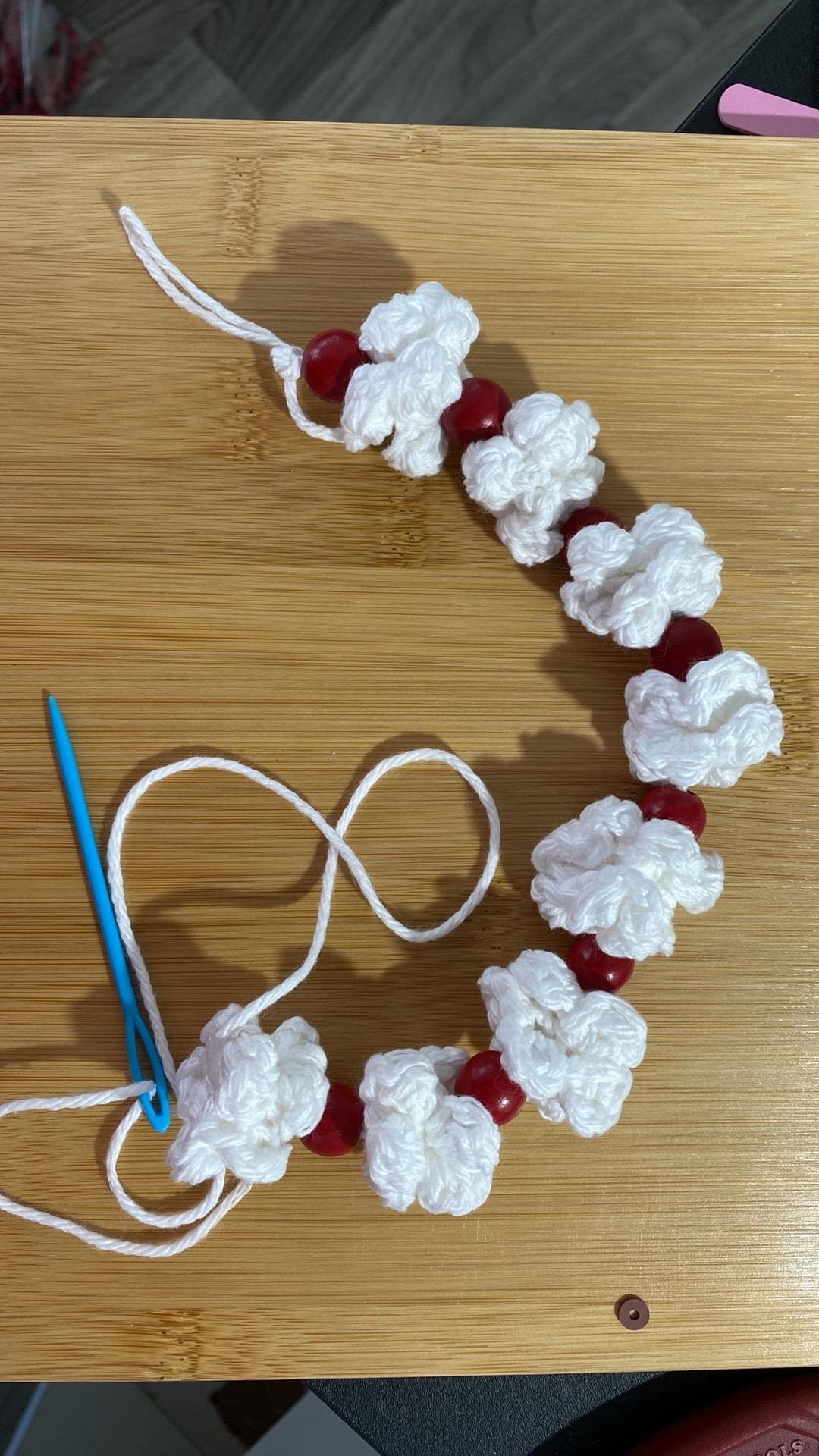 Popcorn Garland Crochet Pattern, Popcorn and Cranberry Garland, With ...