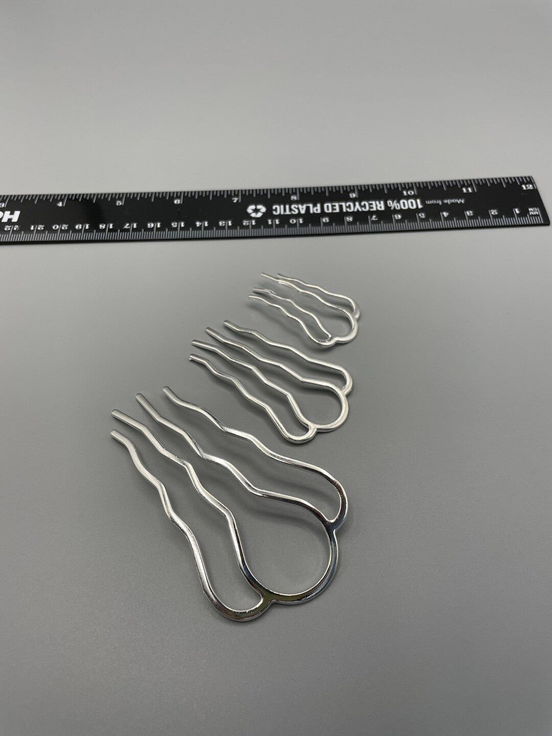 Silver Hair Comb, Hair Comb Base for DIY, Making Base for Handmade ...